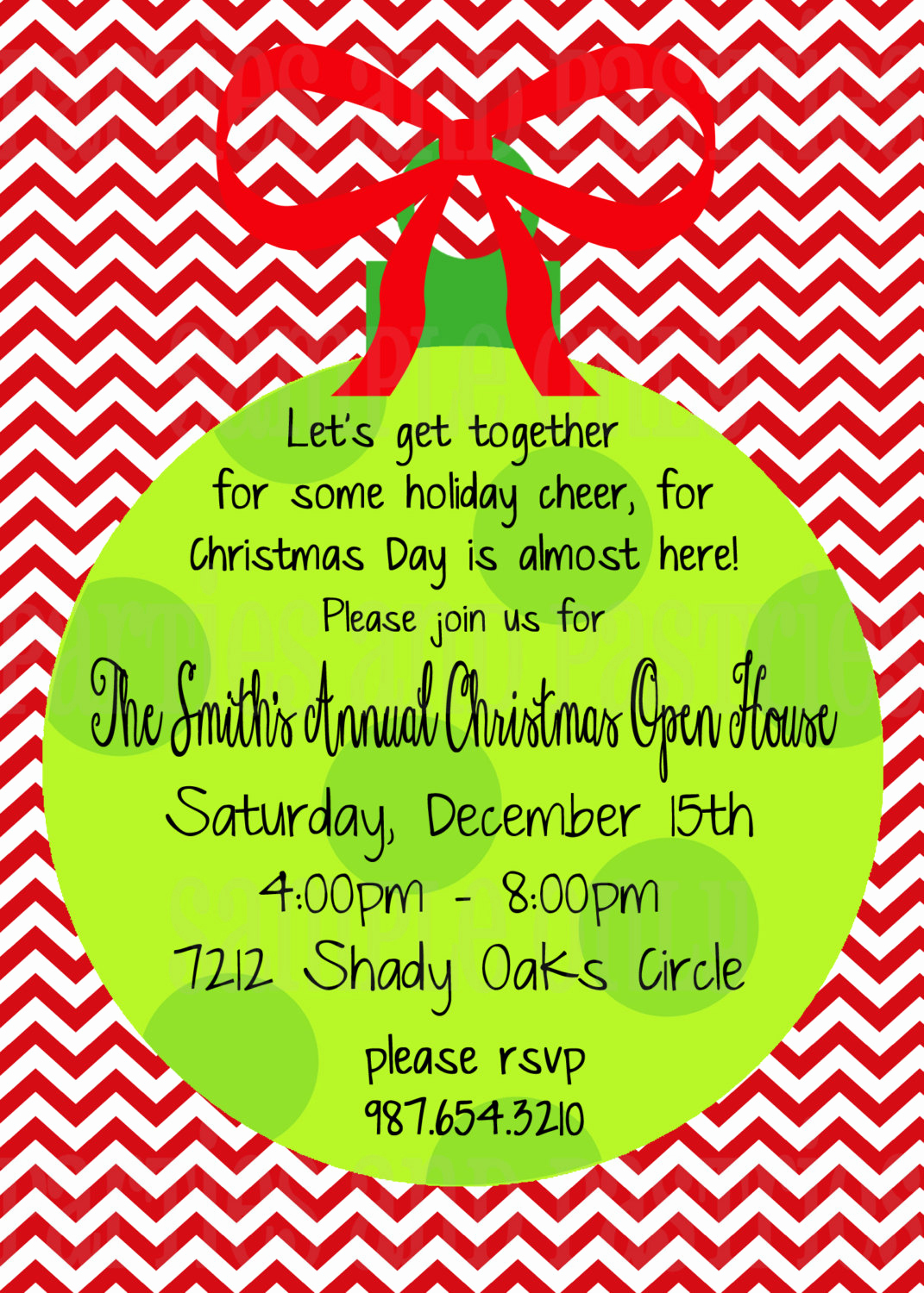 Christmas Party Invitation Wording