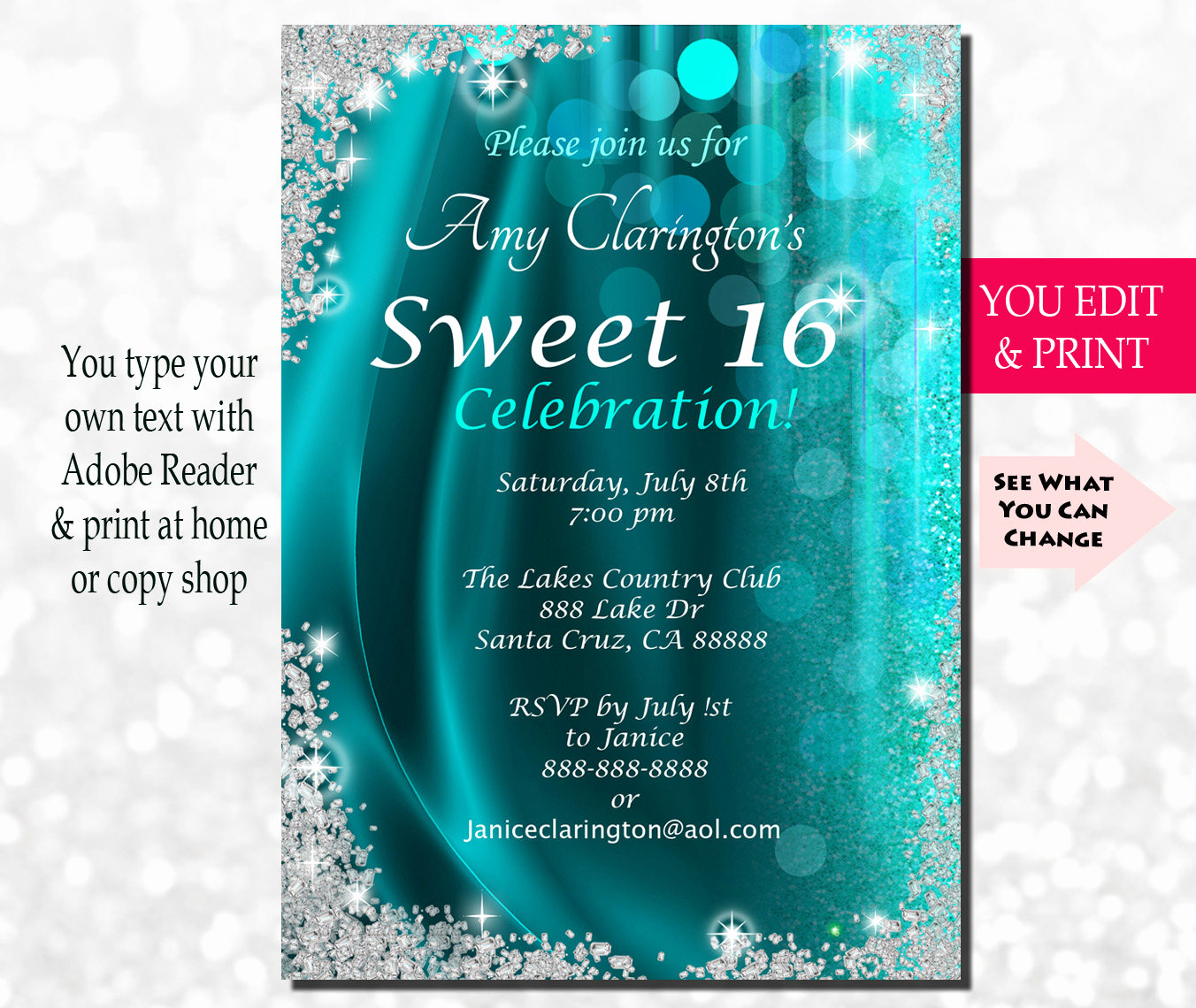 Sweet 16 Invitation Wording