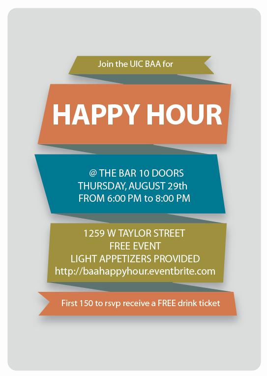Work Happy Hour Invitation Wording