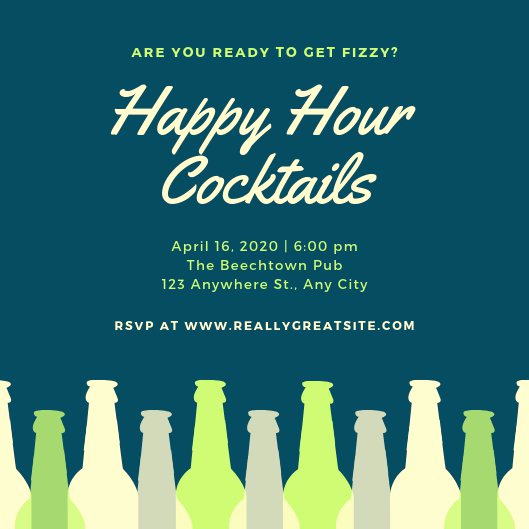 Work Happy Hour Invitation Wording